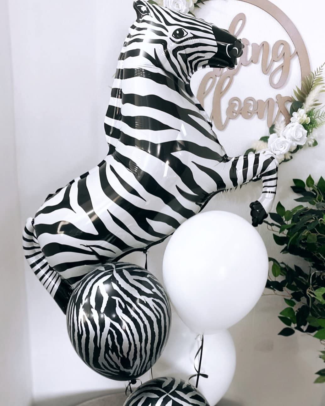 Zebra Birthday Decorations Safari Theme Animal Balloons Garland Arch