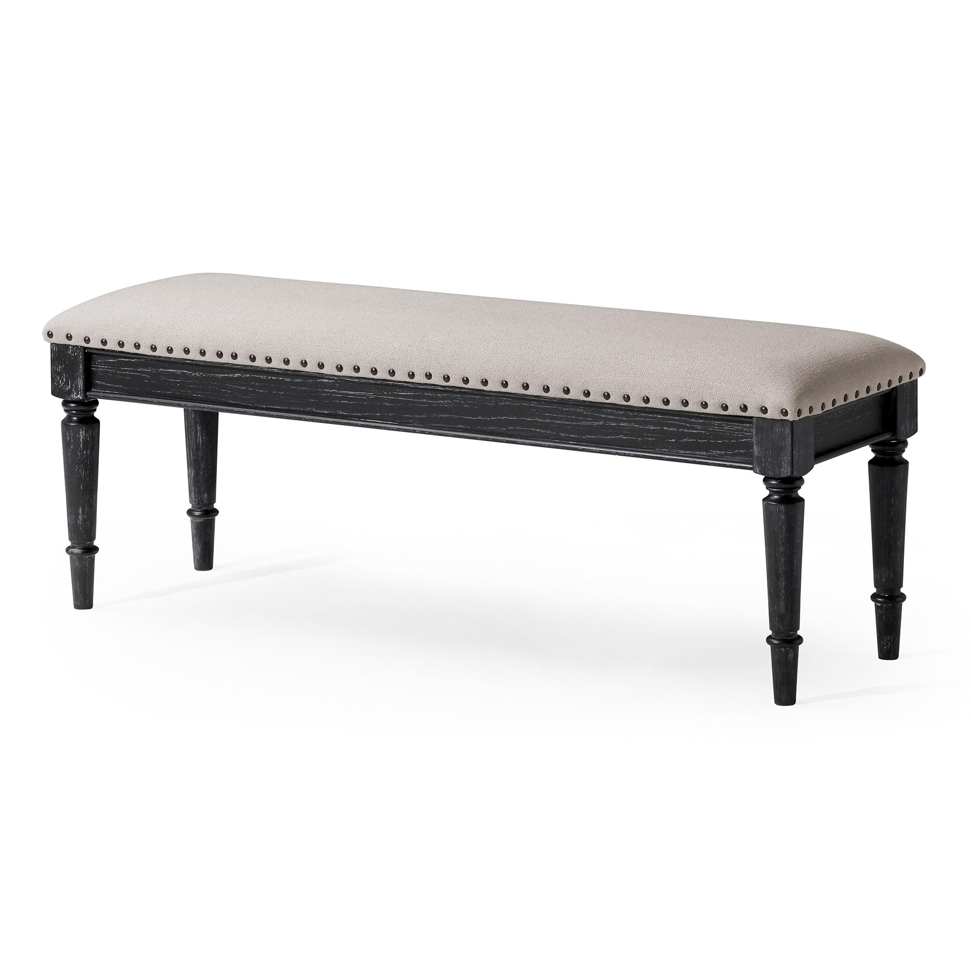 Amazon.com: Maven Lane Elizabeth Traditional Wooden Upholstered Bench ...