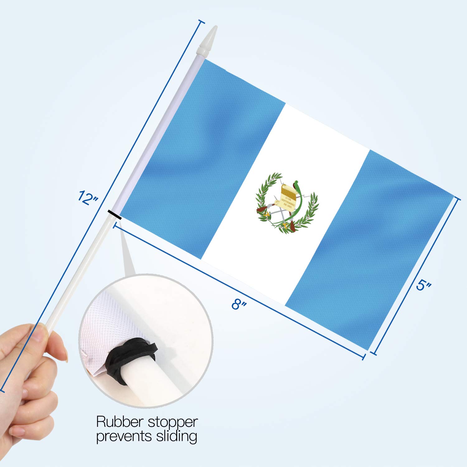 Snapklik.com : Anley Guatemala Mini Flag 12 Pack - Hand Held Small ...
