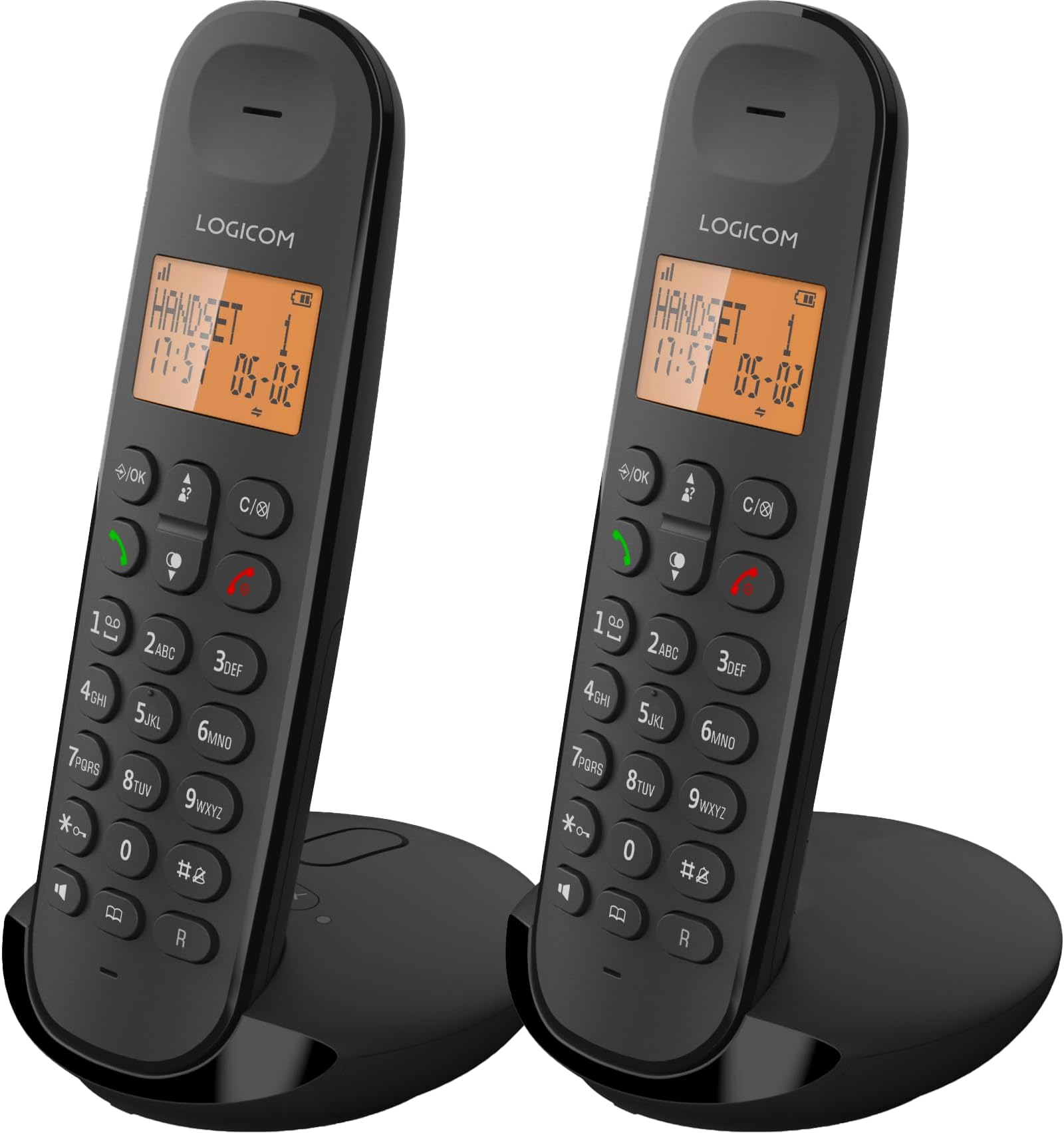 Logicom ILOA 255T Téléphone Fixe sans Fil avec Répondeur Enregistreur ...