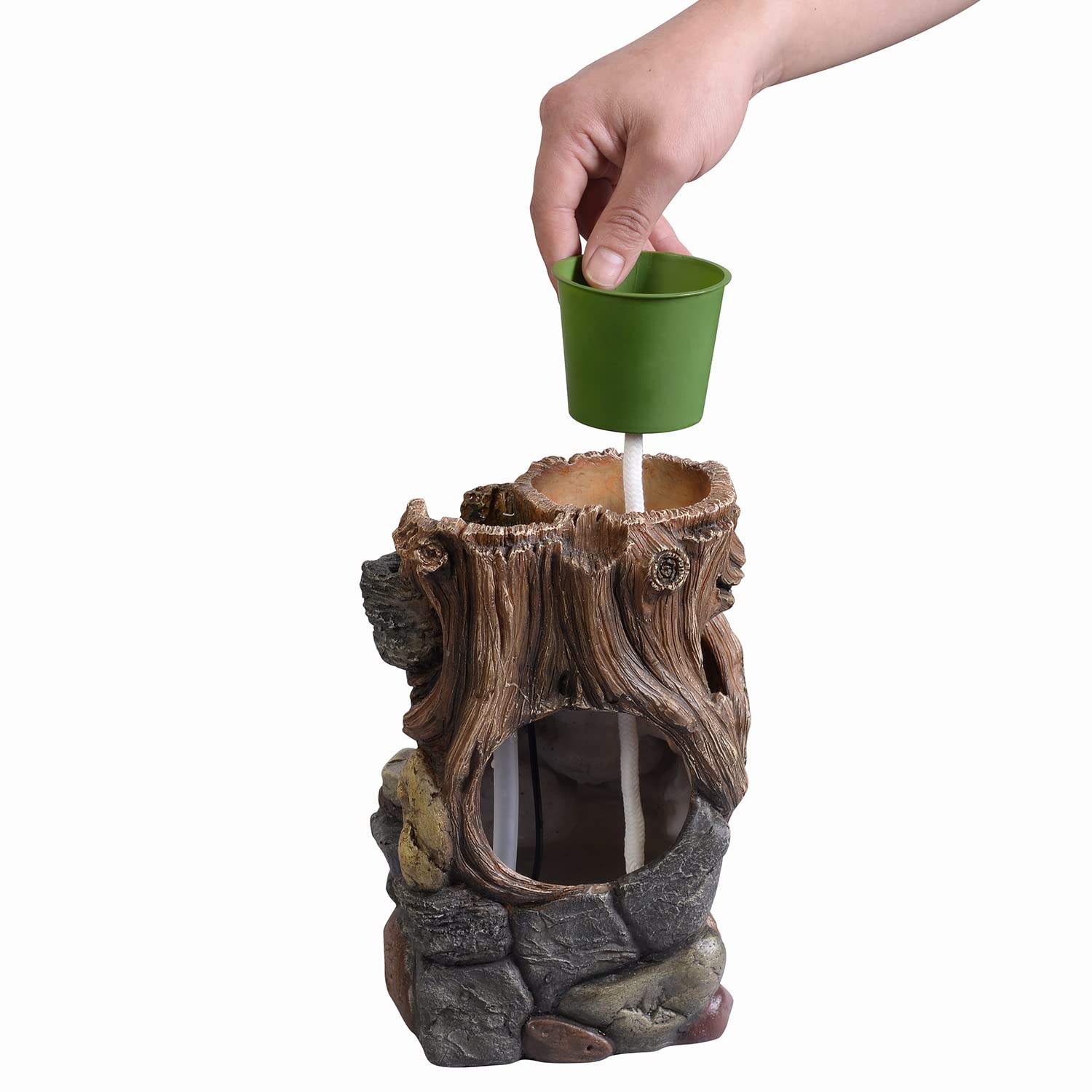 GOSSI Indoor Fountain Decorative 5-Tier Rockery Tabletop Fountains with ...