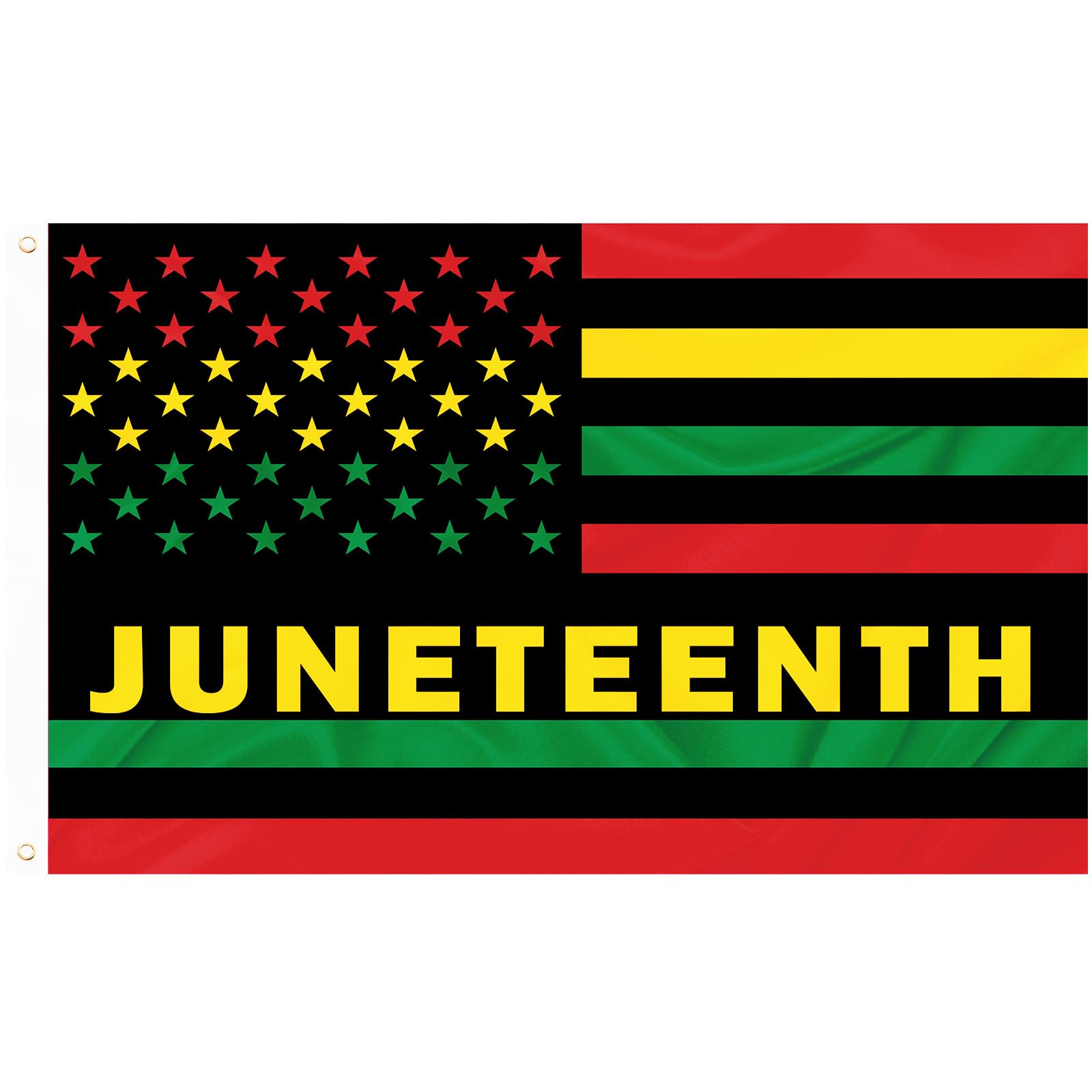 Amazon.com : 3x5 FT Juneteenth Flag - Polyester Pan-African June 19th 1865 Independence Day Flag ...