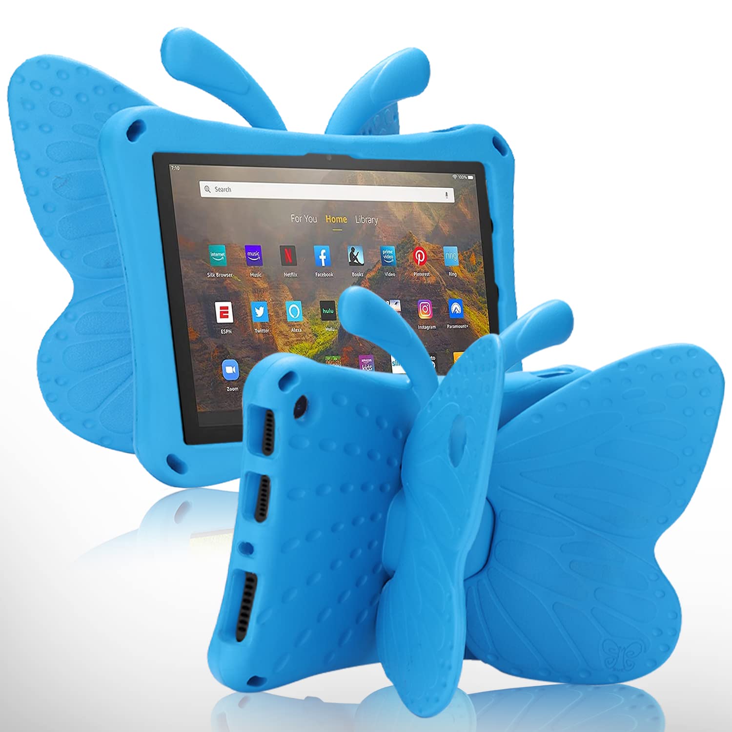 Amazon.com: JGY Fire 7 Kids Tablet 2022 Case for Kids Butterfly Case ...