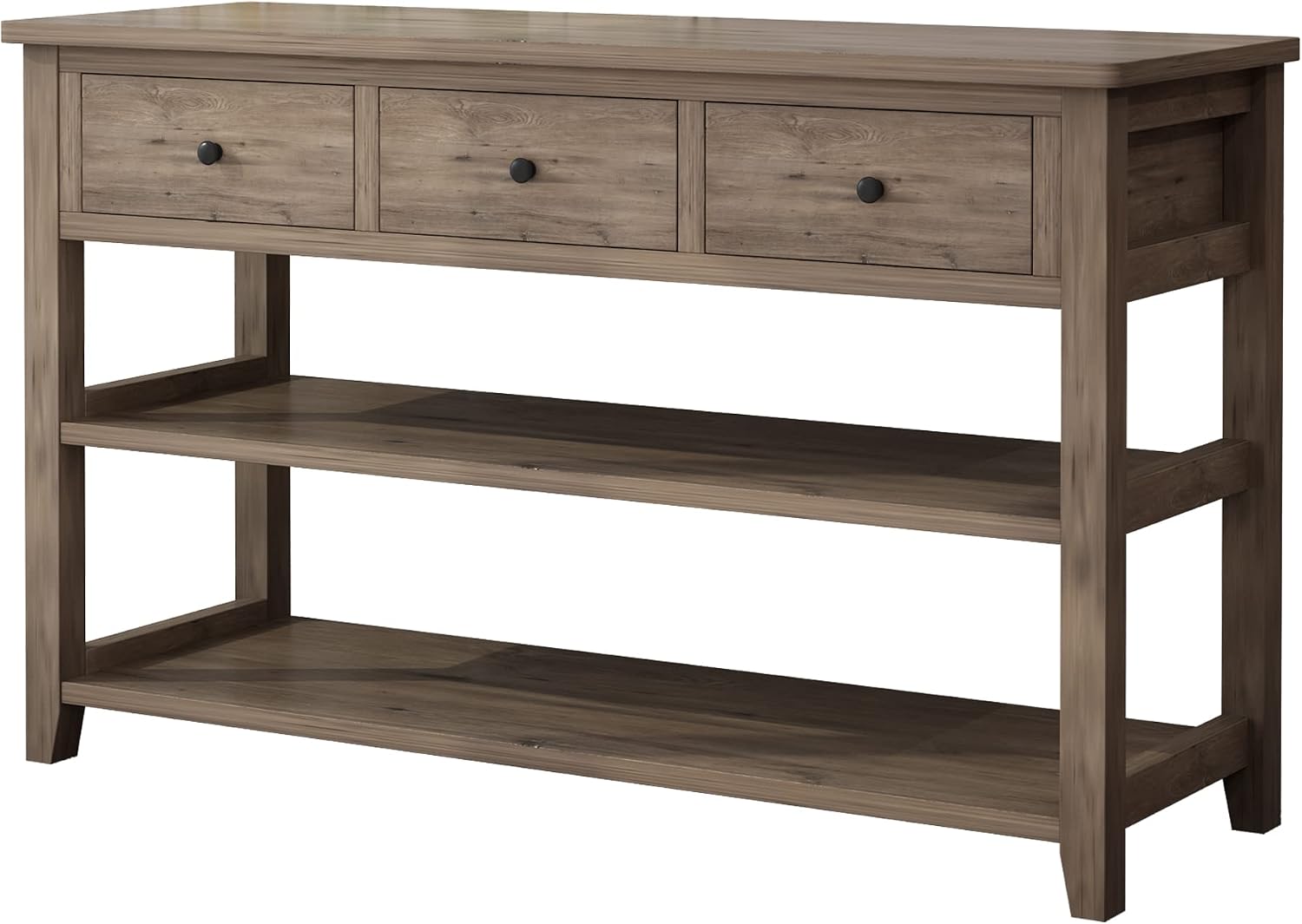 Amazon.com: DESIGNSCAPE3D Retro Console Table with Drawers and Shelf ...