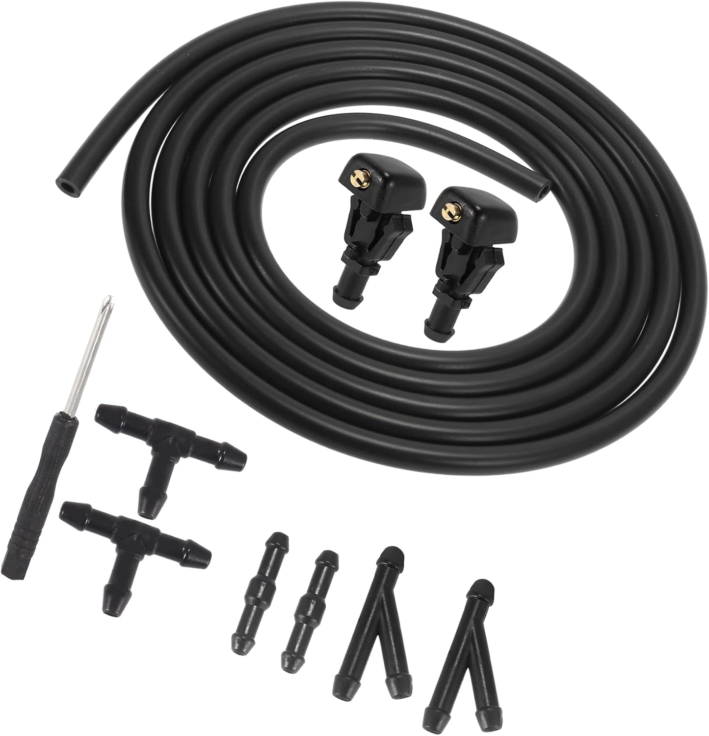 Amazon.com: Motoforti Front Windshield Washer Nozzles Kit, Windshield ...