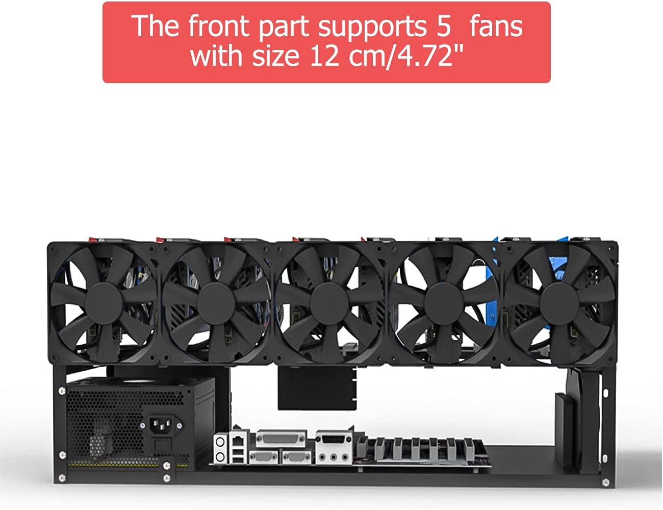 Mining Rig Frame Mining Frame 6/8 GPU Crypto Mining Rig Mining Case Gpu ...