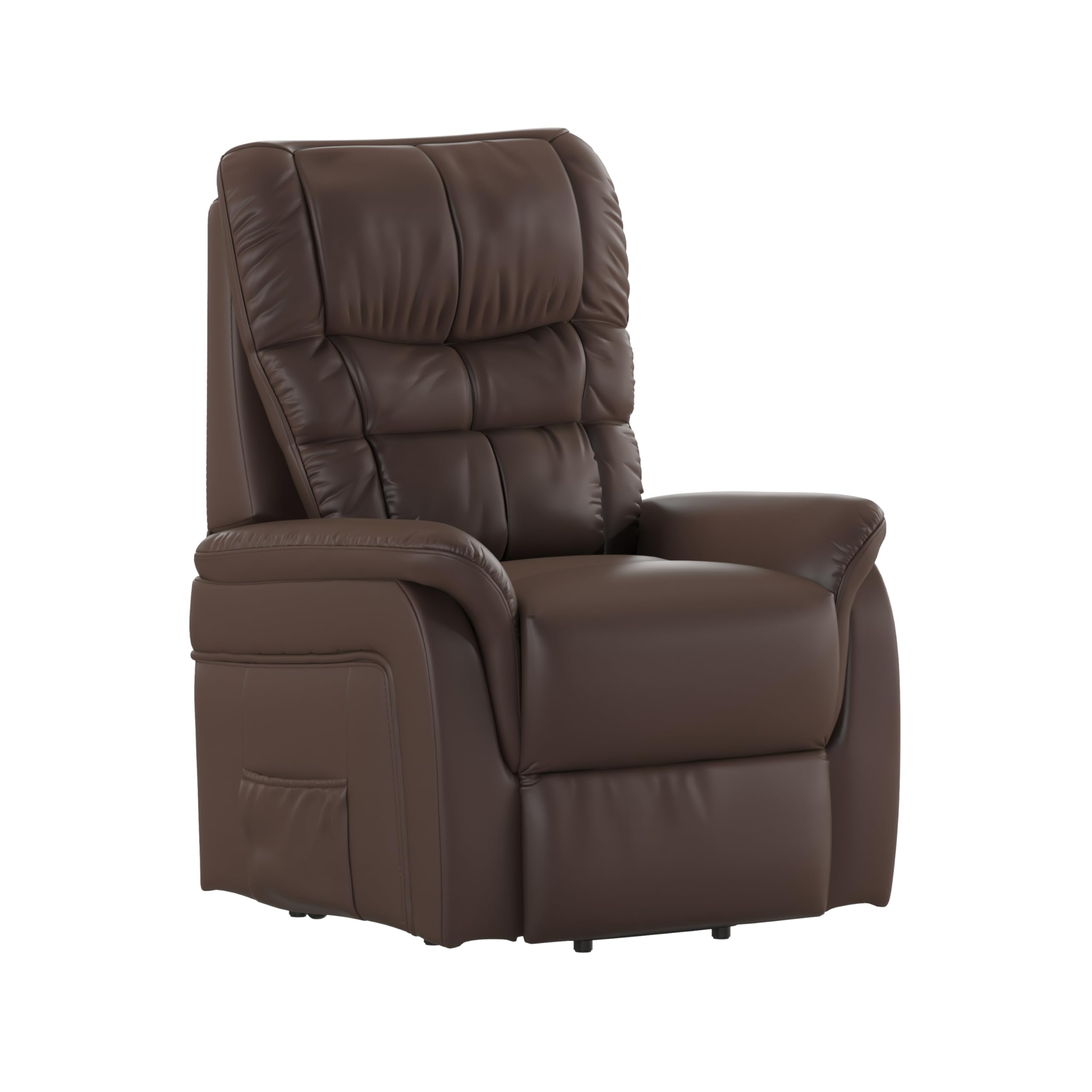 Amazon.com: Flash Furniture Hercules - Cognac LeatherSoft Power Lift ...