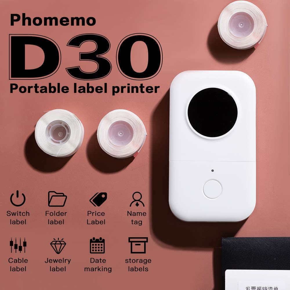 Snapklik.com : Phomemo Adhesive Labels For D30 Portable Thermal ...