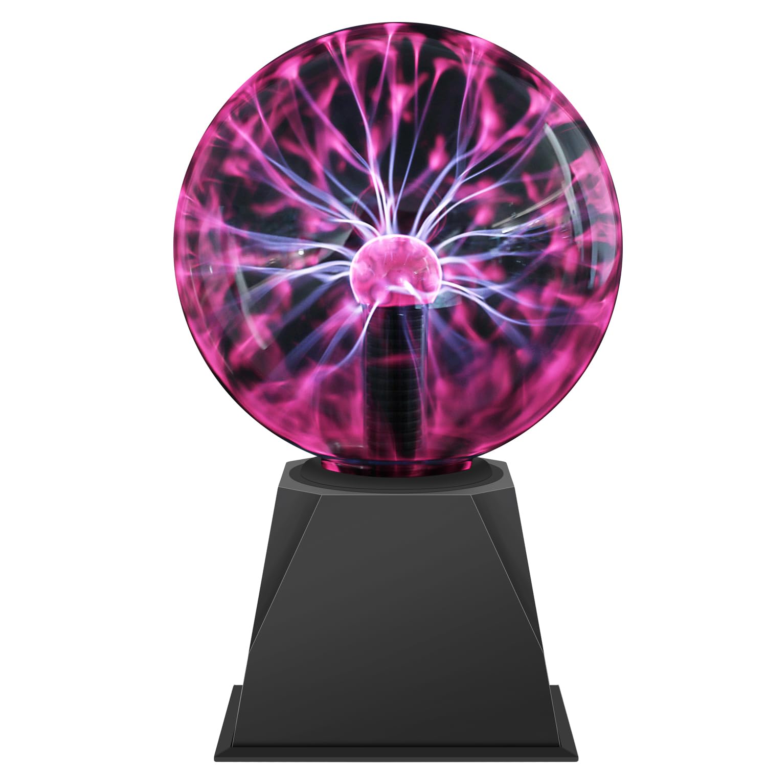 DELIPOP Plasma Ball 8 Inches, Red Light with Plug in Cord Magic Plasma ...