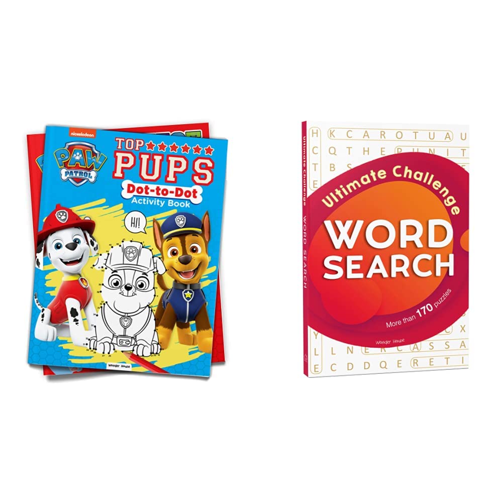 Buy Paw Patrol Top Pups Dot to Dot Activity book & Word Search ...