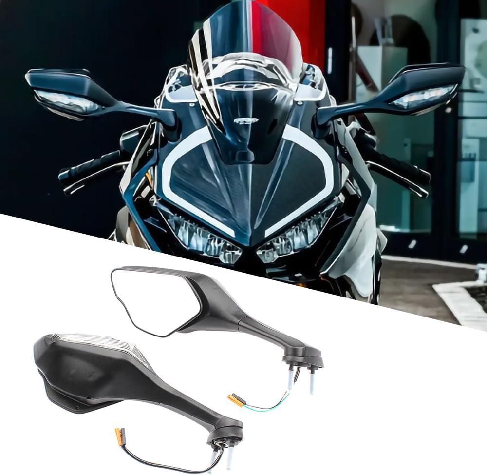 Amazon.com: TCKMOTO Motorcycle Side Rear View Mirror Fit For CBR1000RR ...