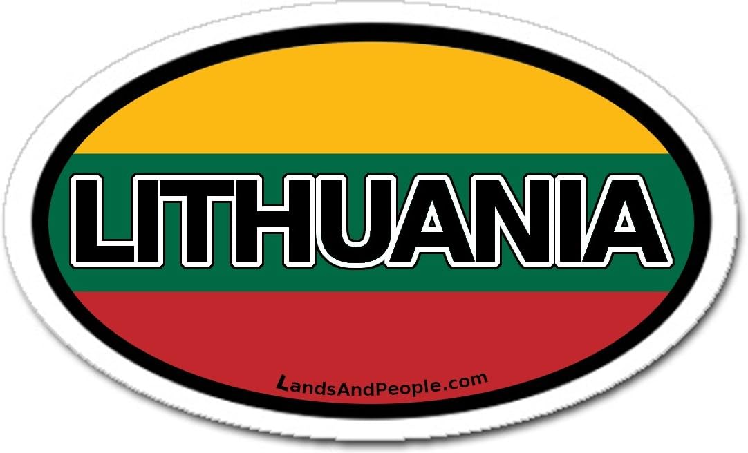 Amazon.com: Lithuania Flag Car Bumper Sticker Decal Oval