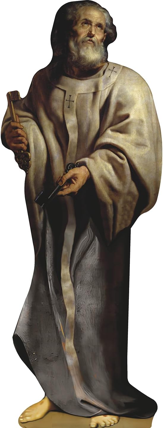 Amazon.com: H48832 Saint Peter Keys to Heaven Painting Cardboard Cutout ...