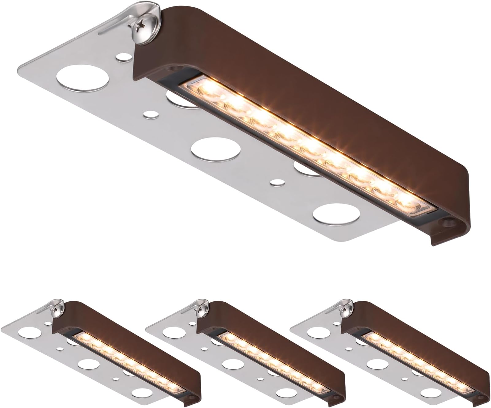 LEONLITE 7 Inch LED Hardscape Lighting, Retaining Wall Lights, LED ...