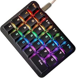 Amazon.com: hokistudio 23 Keys 24 Macro Programmable Setting Keypad Red Switch RGB Backlight ...