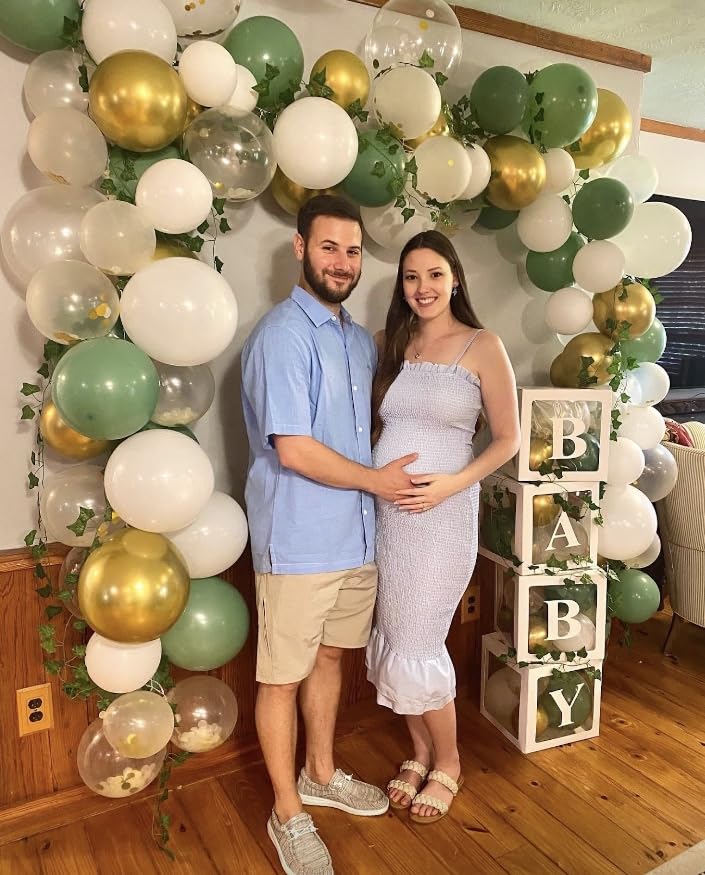 $1/mo - Finance Pink and Gold Confetti Balloons Set, 50pcs 12 inch ...