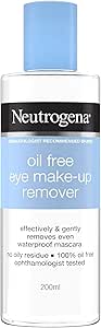Neutrogena Oil-Free Eye Make-Up Remover 200 ml, Removes waterproof eye ...