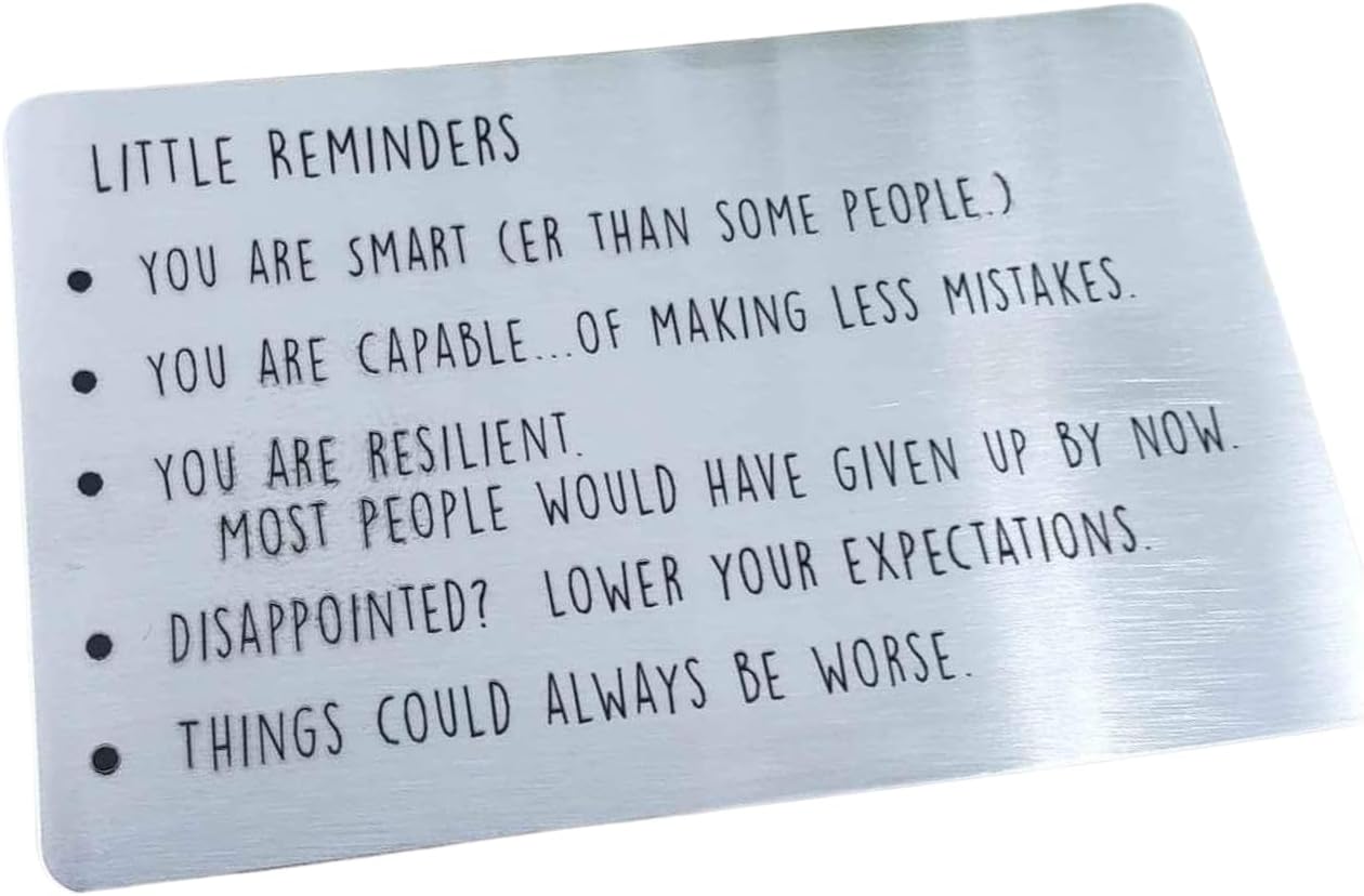 Amazon.com: Marble Bear Little Reminders Funny Affirmation Cards, Unusual Funny Gifts For ...