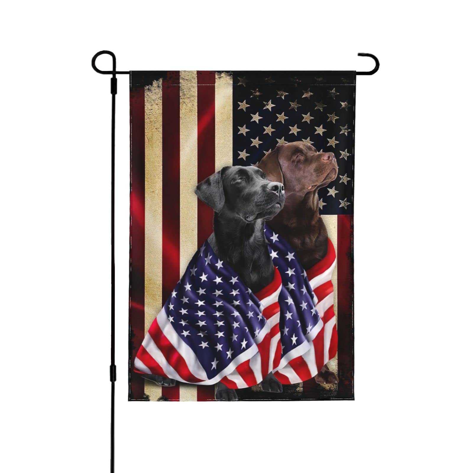 Amazon.com : Outdoor Decorations Flags, Black And Chocolate Labrador ...
