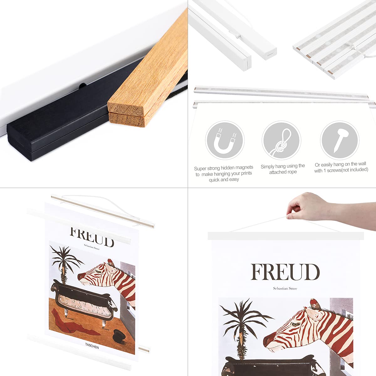 Snapklik.com : Ywlake Magnetic Poster Hanger, 8x10 8x20 8x11 Poster ...