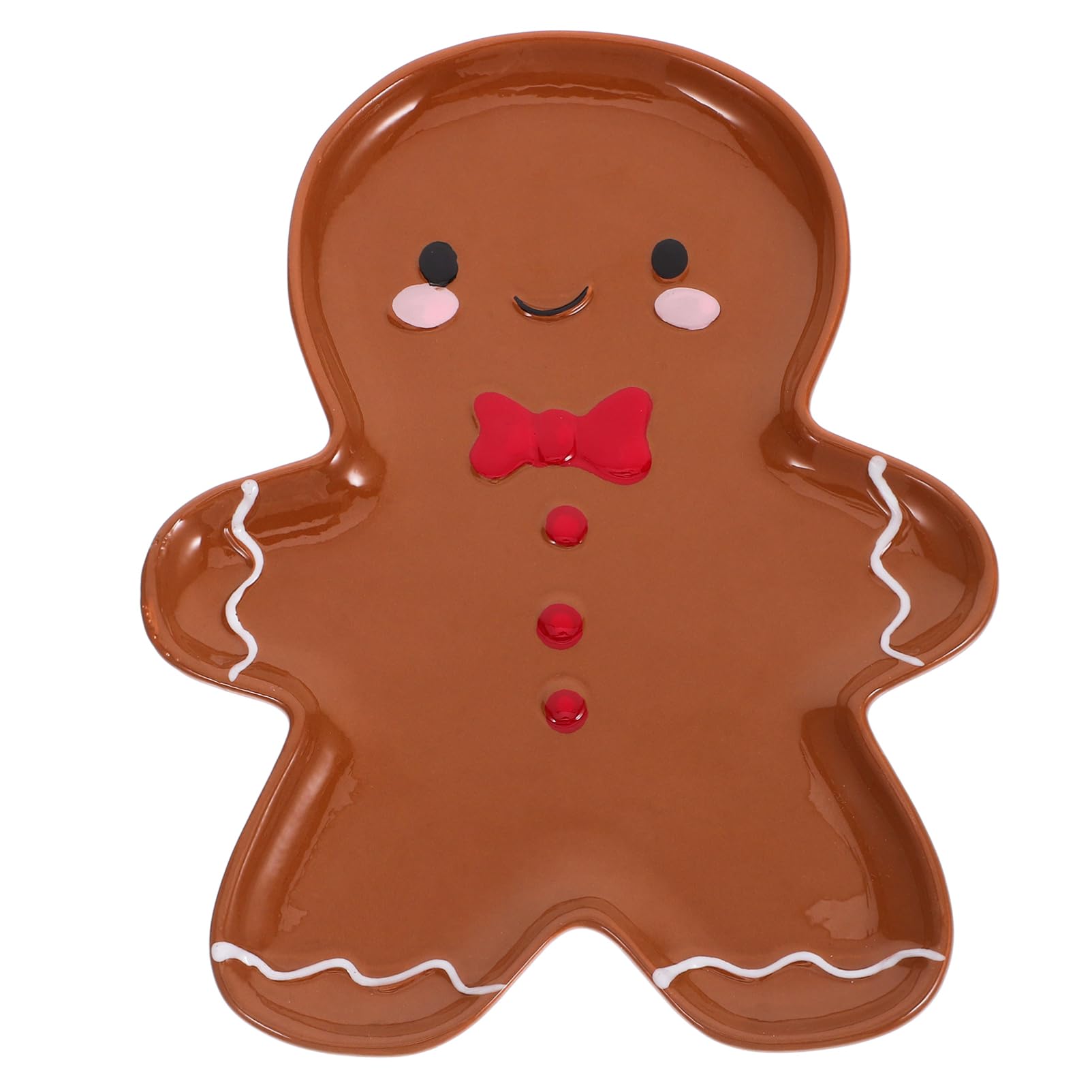 Snapklik.com : Gingerbread Man Shaped Dish Ceramic Serving Platter ...