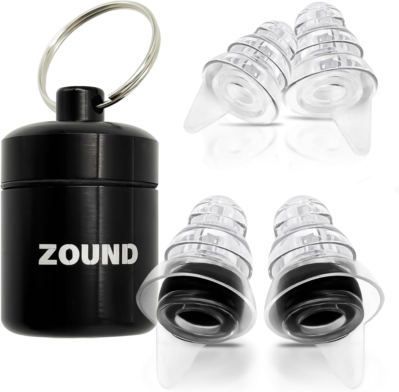 Amazon.com: ZOUND Earplugs for Concerts.Black Filters Ear-Plugs ...