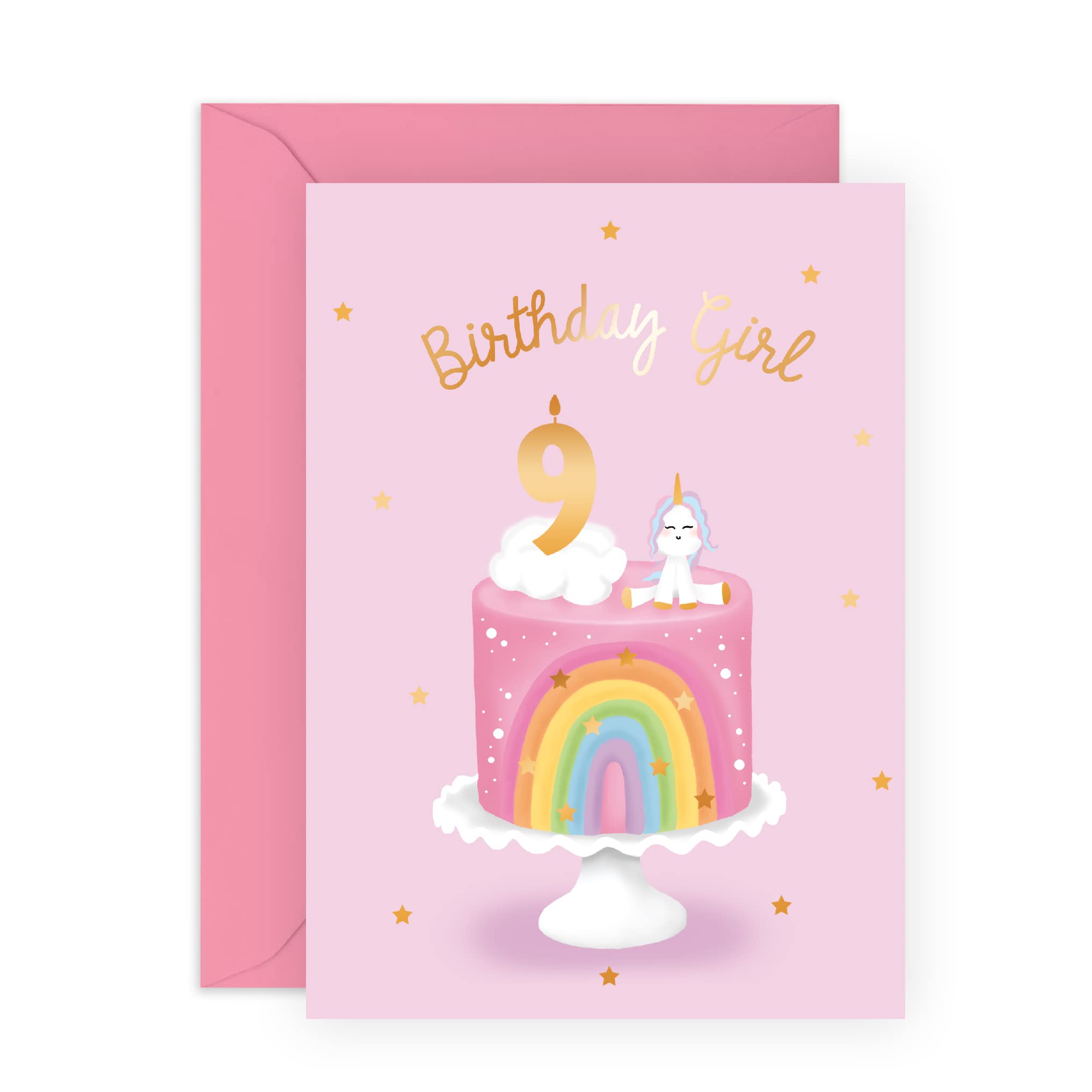 Central 23 Ninth Birthday Card for Girls - Happy 9th Birthday Card ...