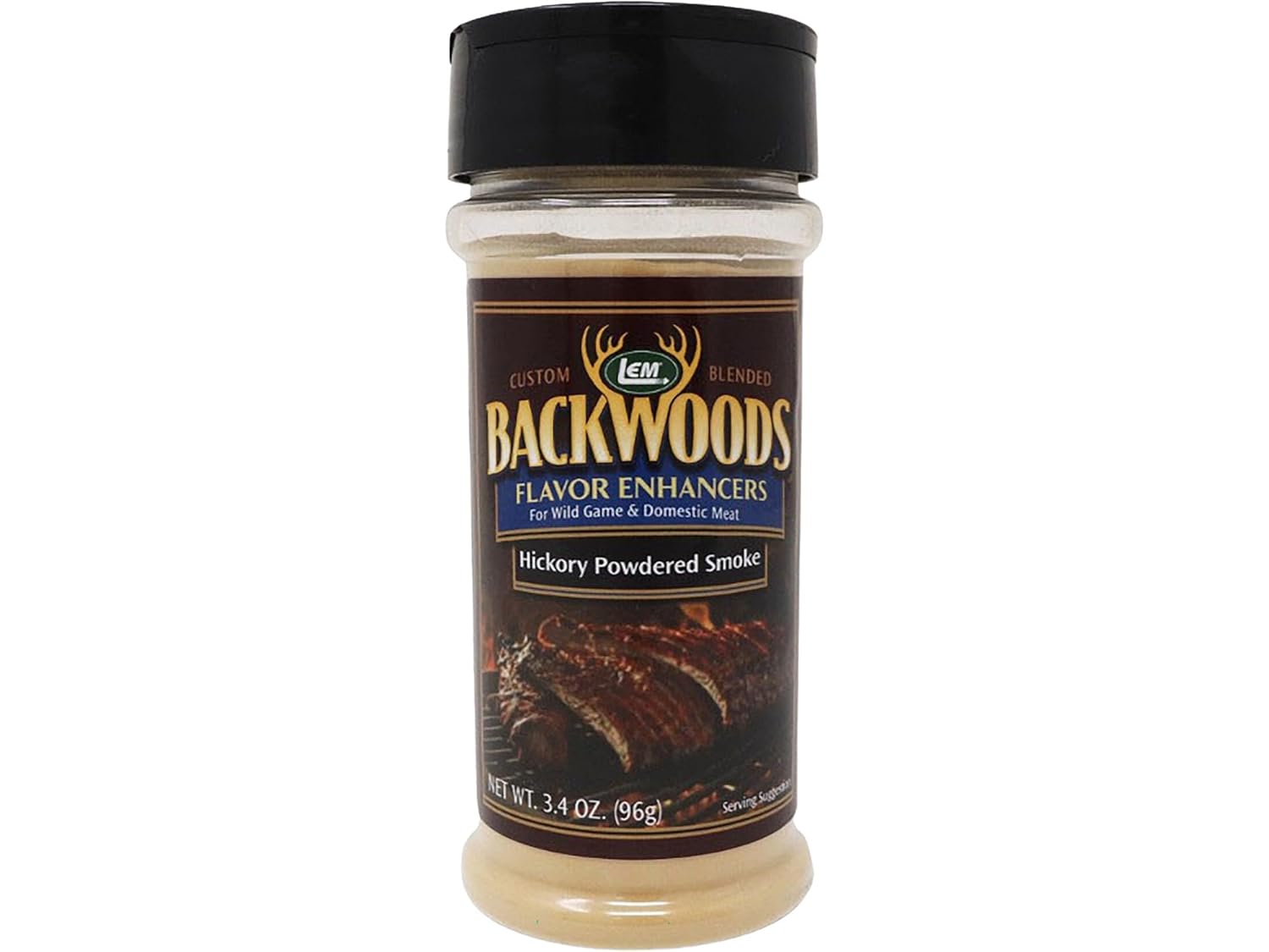 Amazon.com : LEM Backwoods Hickory Powdered Smoke Seasoning 3.4 oz ...