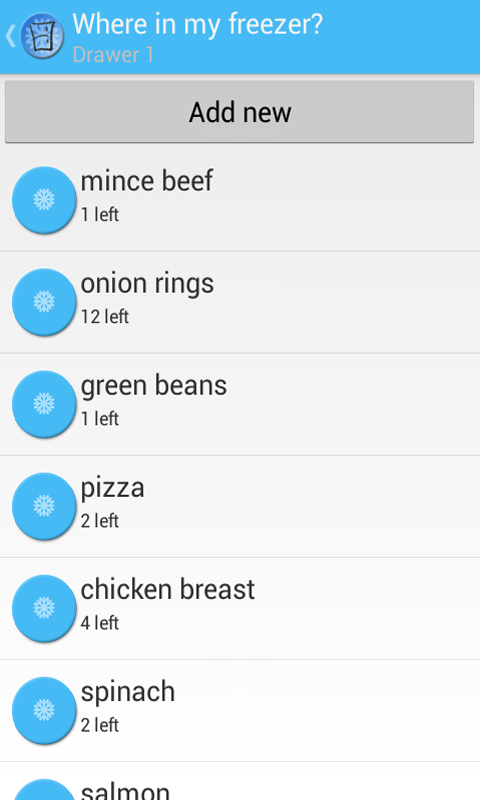 Where in my freezer? - App on Amazon Appstore