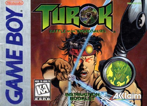 Turok - Battle of the Bionosaurs GBA Instruction Booklet (Game Boy ...