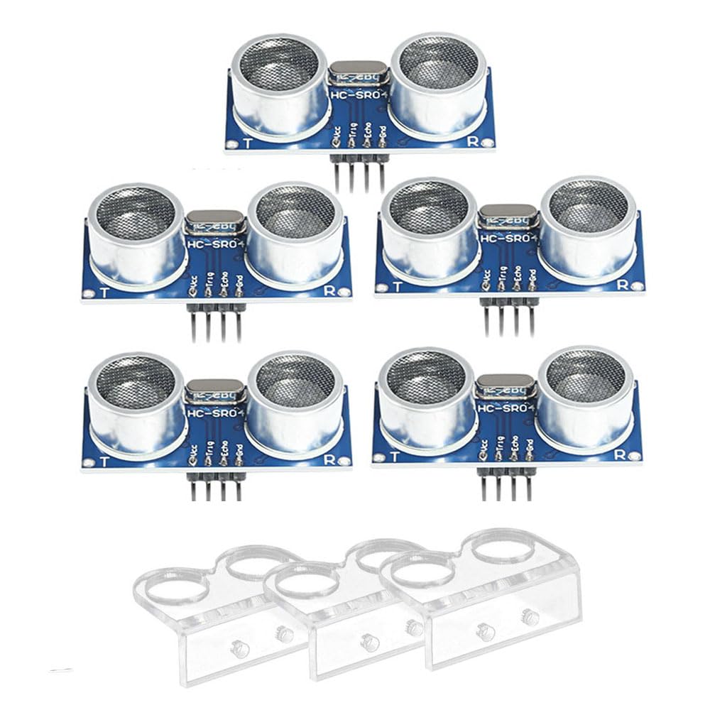 Snapklik.com : 5Pcs Ultrasonic Sensor Blocks Module Kit Distance Sensor HC-SR04