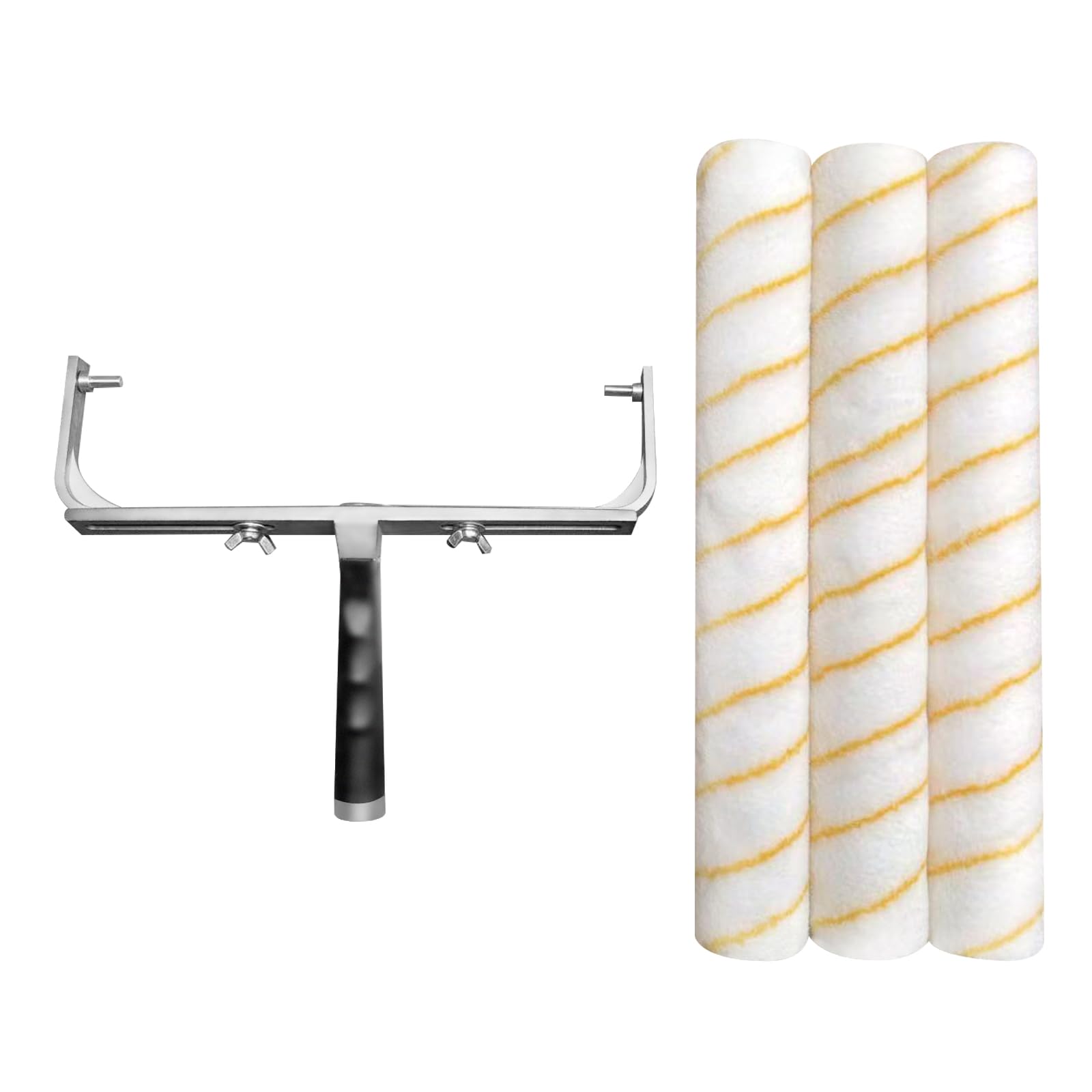 4PC 18 Inch Paint Roller Frame Set - 1PC 12''-18'' Adjustable Paint ...