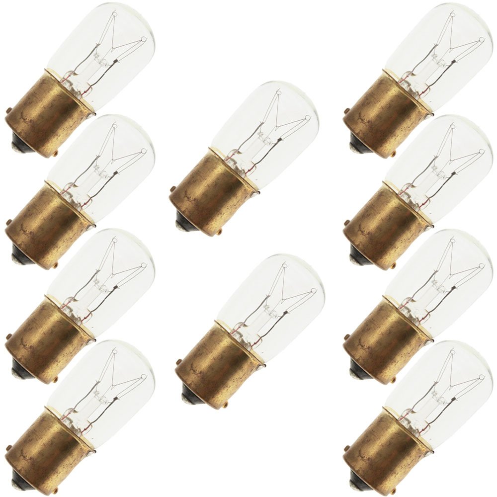 Industrial Performance 10S6/SC 120V, 10 Watt, S6, Bayonet (BA15S) Base ...