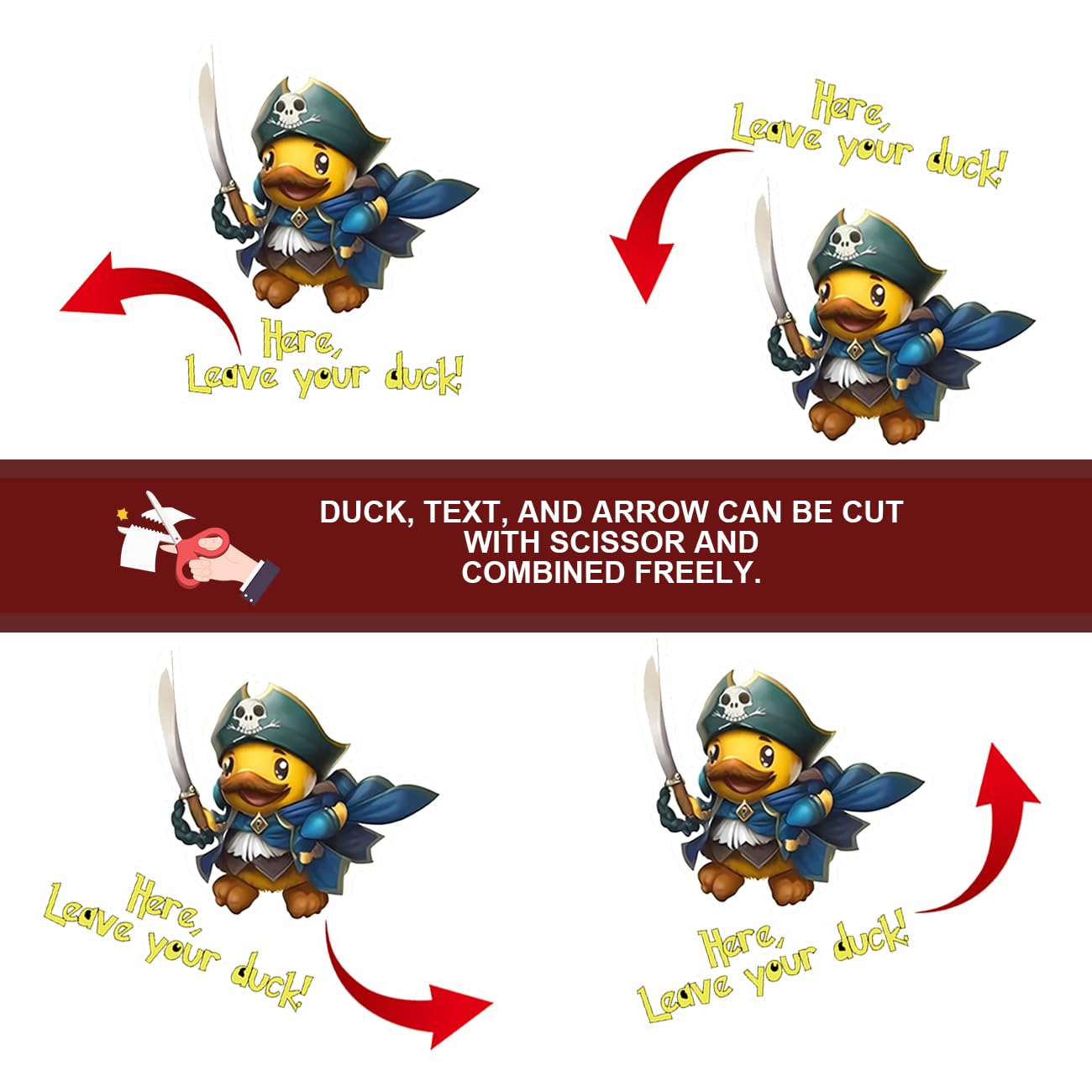 Snapklik.com : Funny Duck Sticker For Jeep,Duck Decal For Jeep,Here Leave Your Duck Sticker,Cute ...