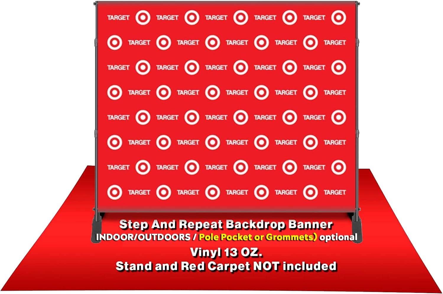 Amazon.com: Generic 8ft x 8ft Custom Step and Repeat Backdrop Vinyl ...