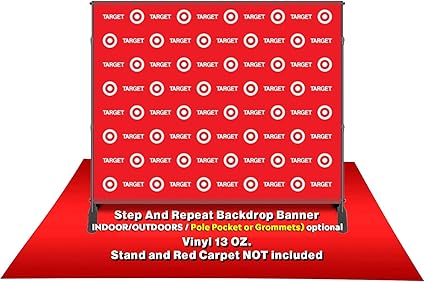 Amazon.com: Generic 8ft x 8ft Custom Step and Repeat Backdrop Vinyl ...