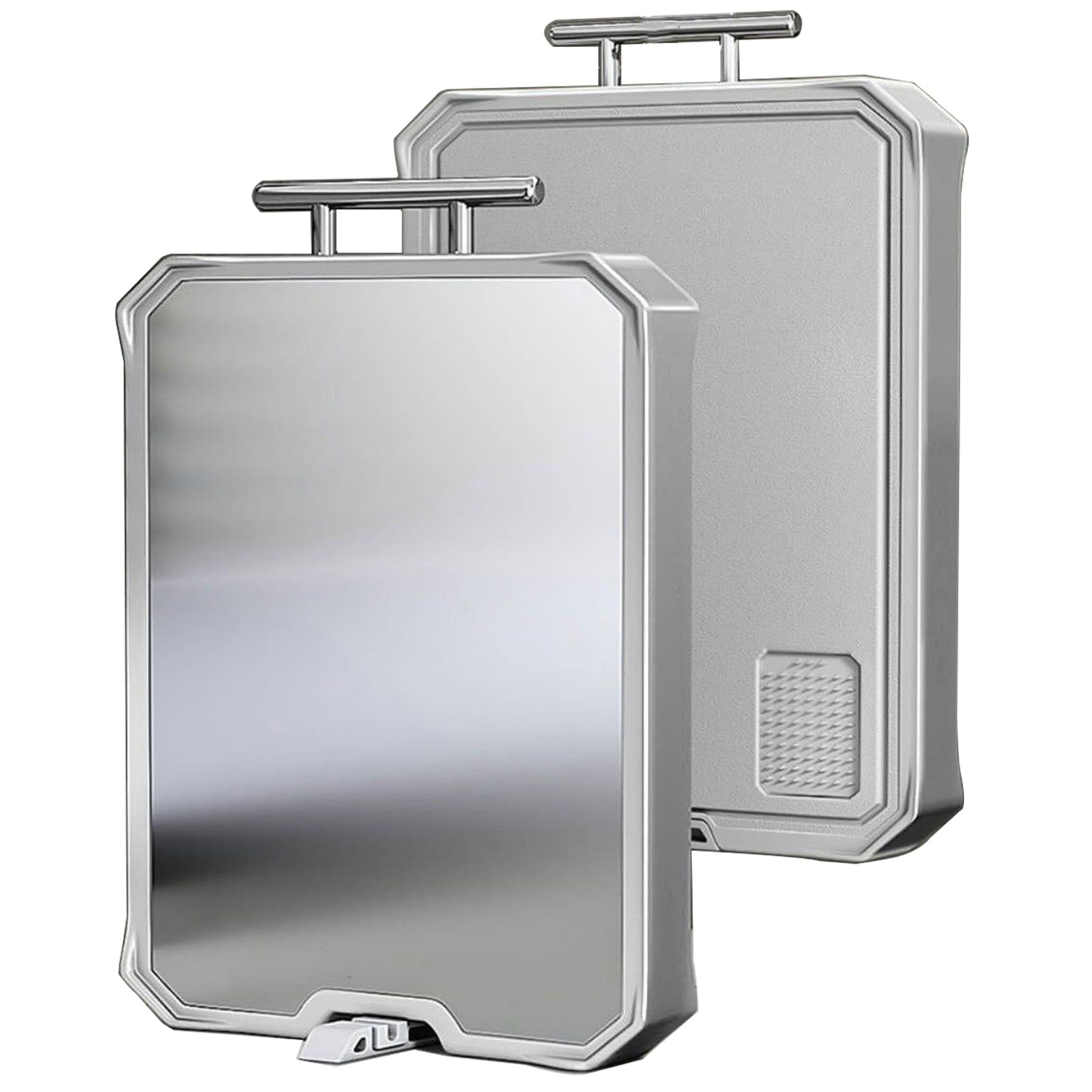 Amazon | 316ステンレススチールまな板 両面まな板 ジュース溝とハンドル付き きカッティングボード リバーシブル 両面使用可能 多機能 フルーツまな板 魚、肉、野菜、生、調理用 ...