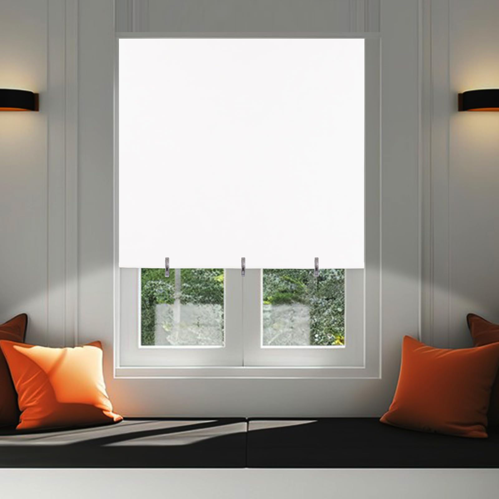 Amazon.com: Blackout Shades No Drill Cordless Window Blinds Cut to Size ...