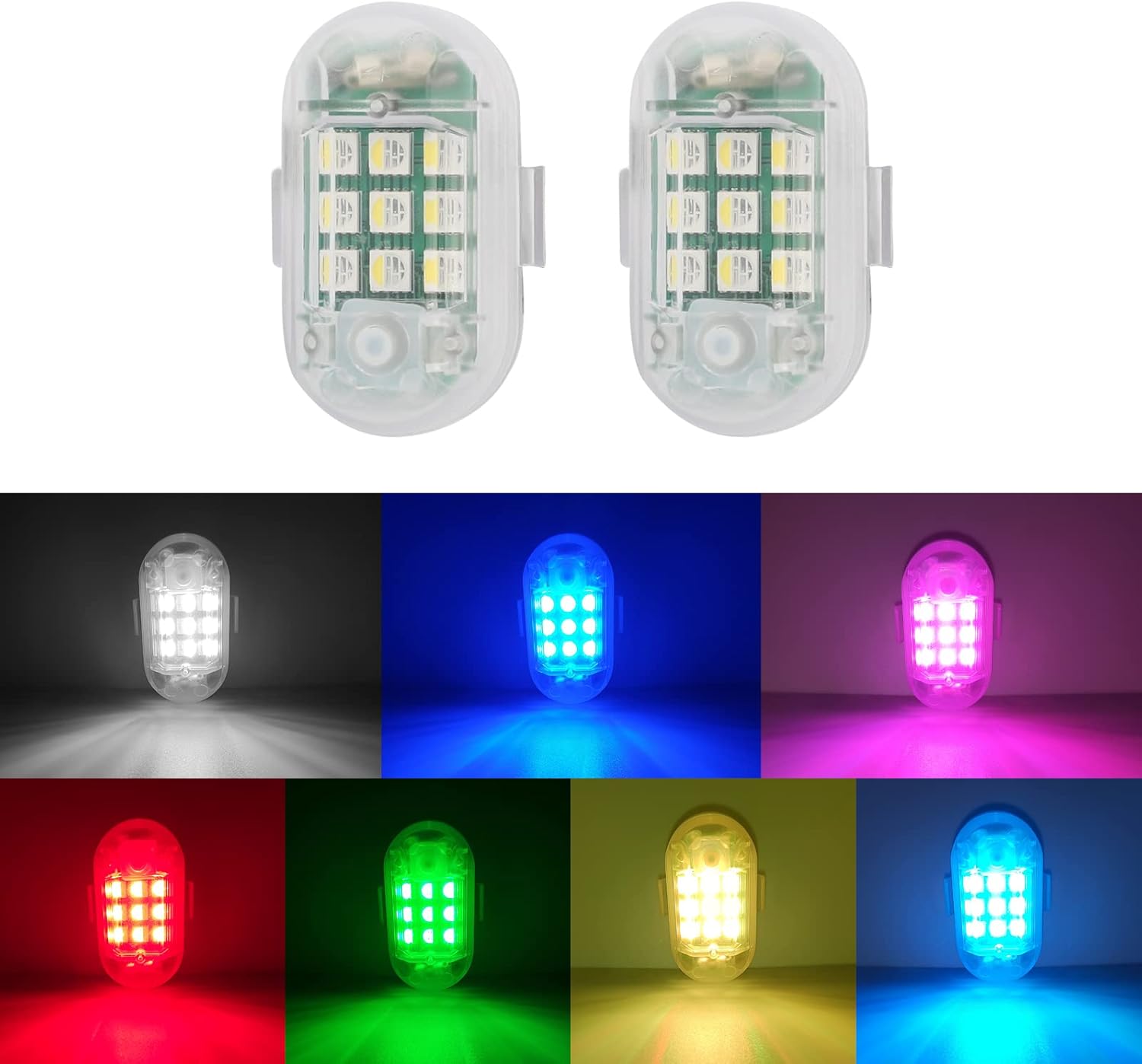 Amazon.com: LECART High Brightness Wireless Led Strobe Lights 7 Colors ...