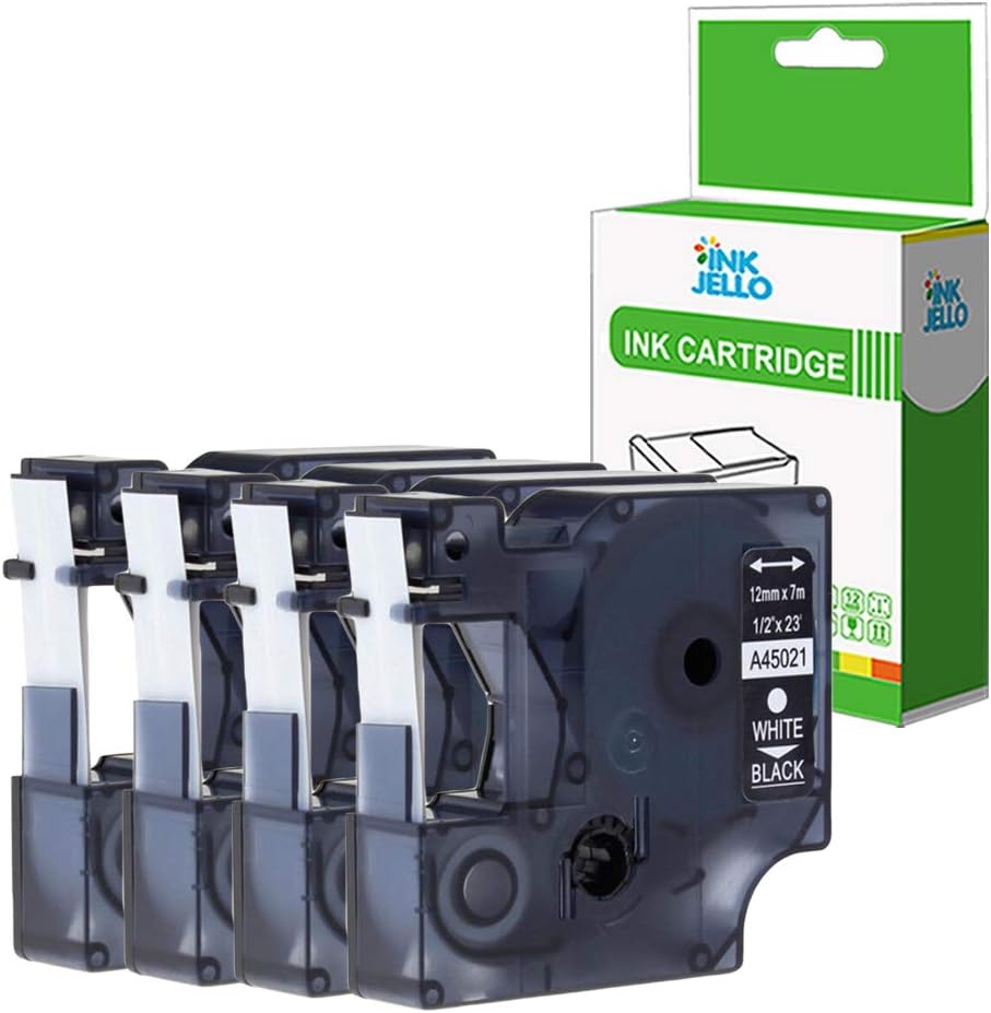 InkJello Compatible Label Tape Replacement for Dymo LabelManager 100 ...