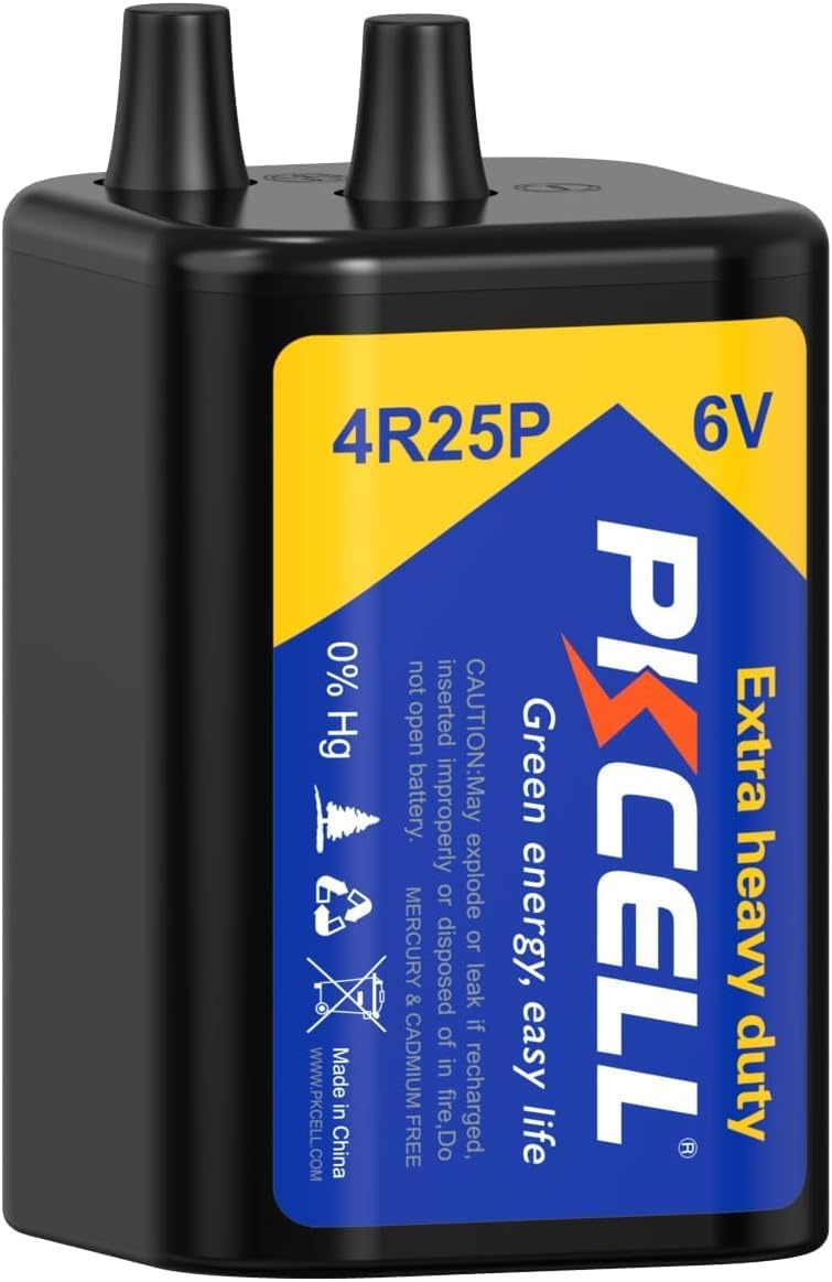 Amazon.com: EVEREADY 6V Battery, Super Heavy Duty 6 Volt Battery, 1 ...