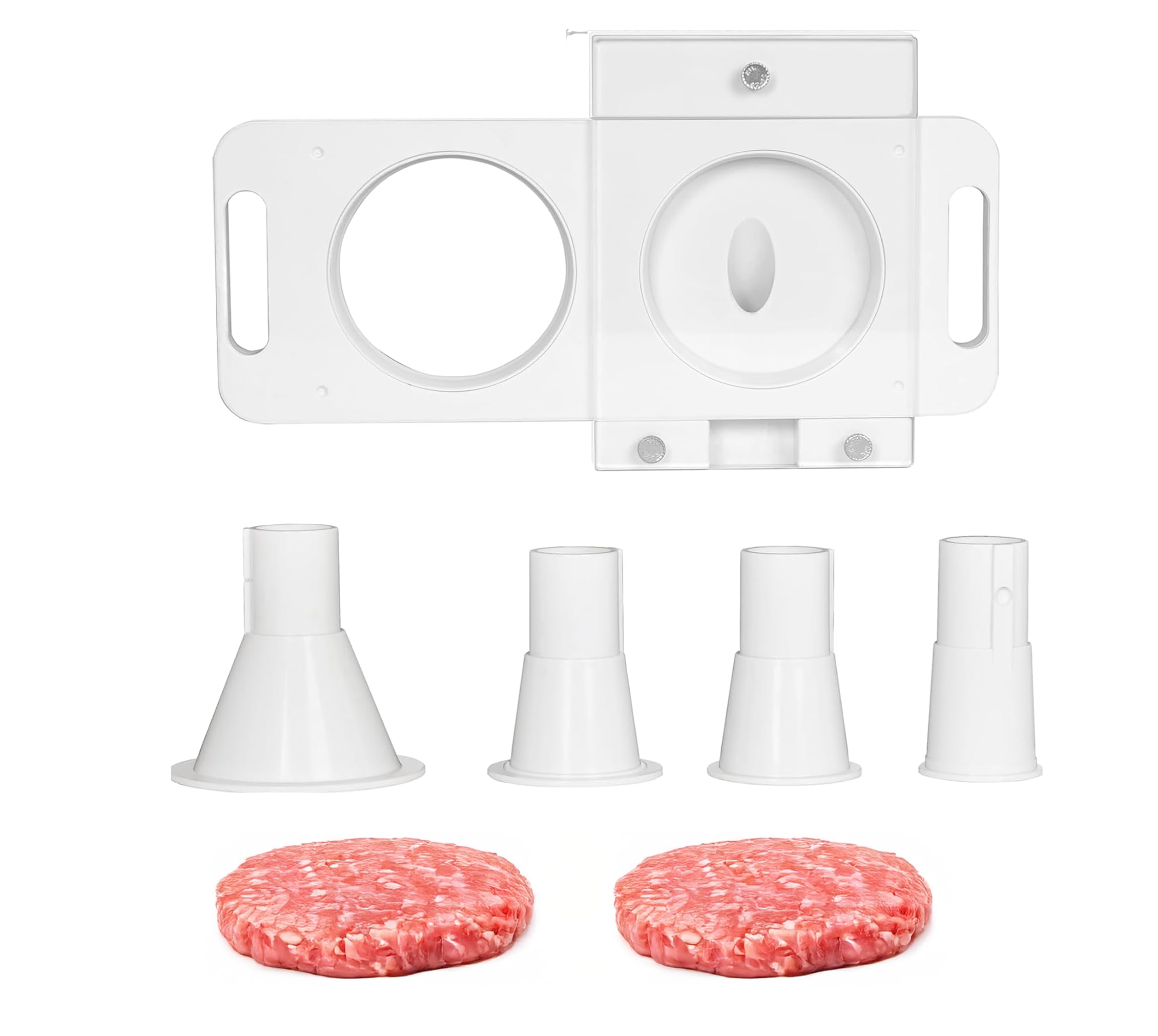 Hamburger Pressing Mould Maker, Auto Burger Patty Maker, 2 Holes Non ...