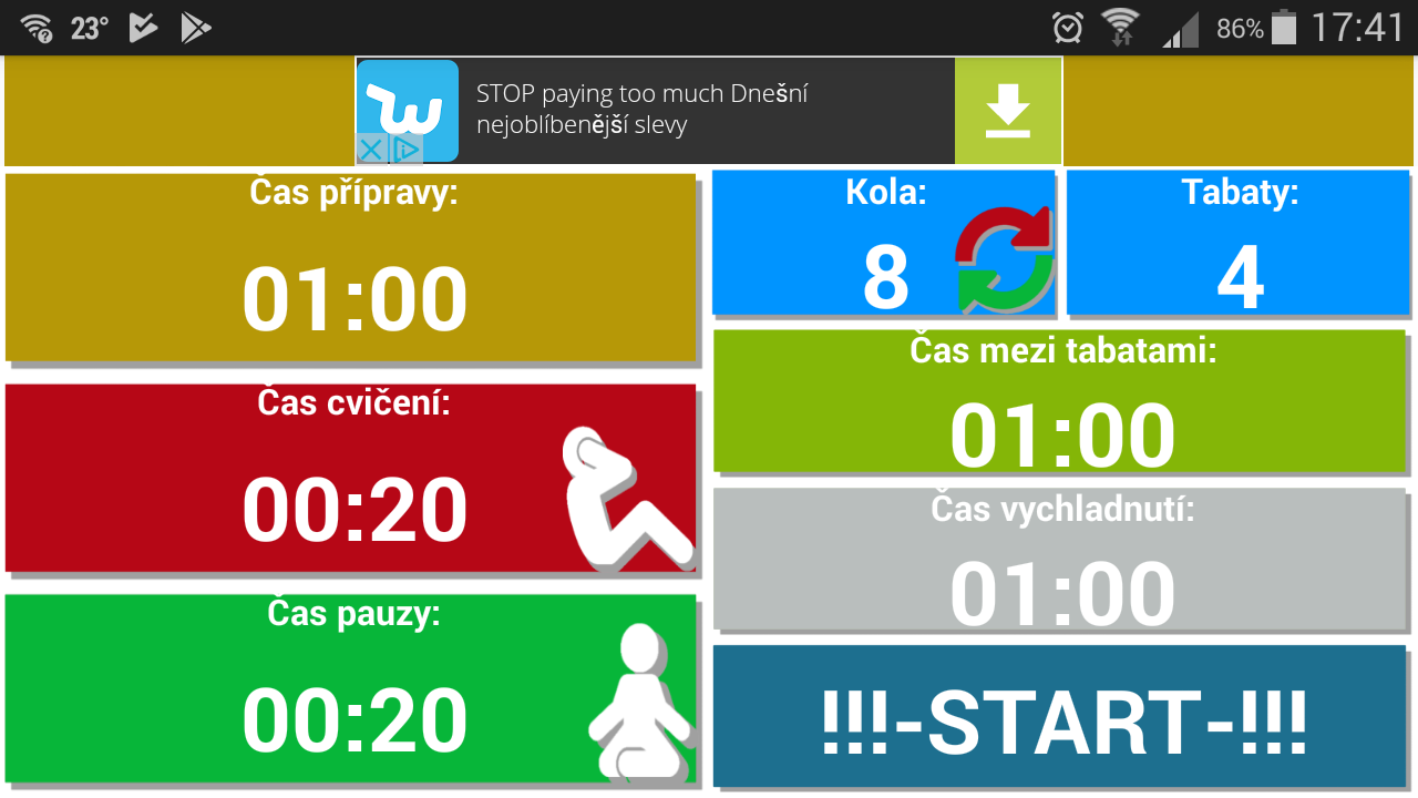 Tabata Timer HIIT:Amazon.de:Appstore for Android