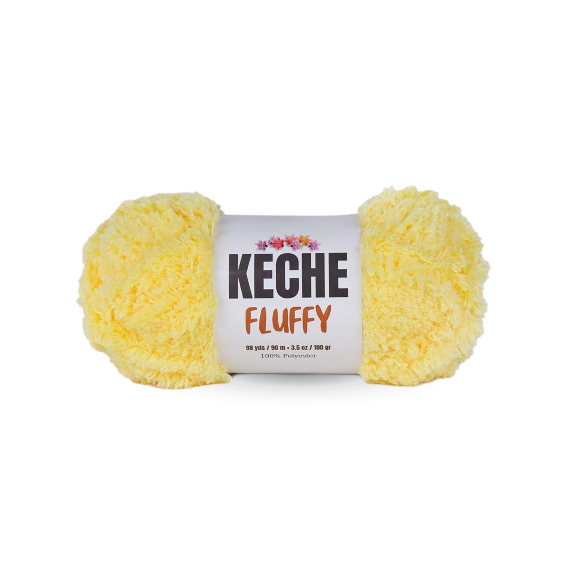 Amazon.com: KECHE Fluffy Bulky Yarn – Super Soft Chunky Fuzzy Blanket ...