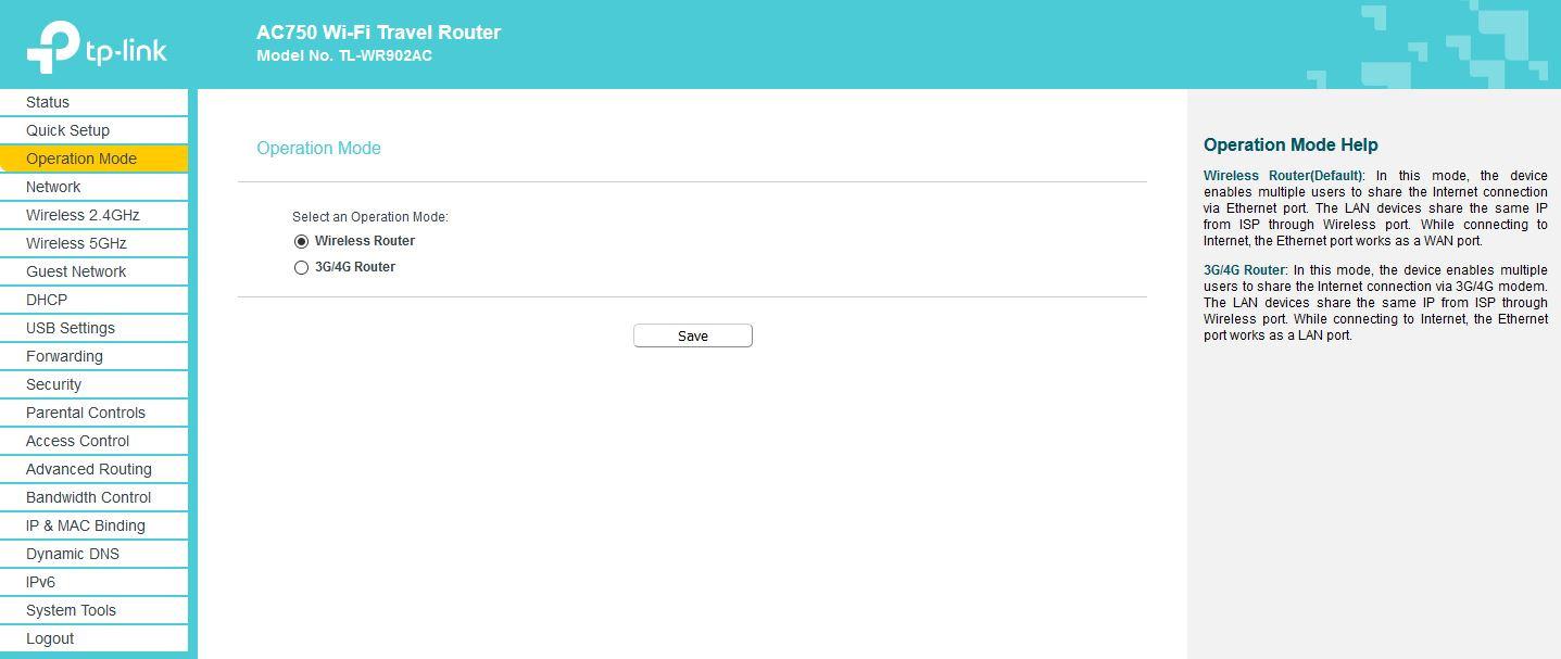 TP-Link AC750 Mbps Wireless Portable Mini Travel Router (TL-WR902AC ...