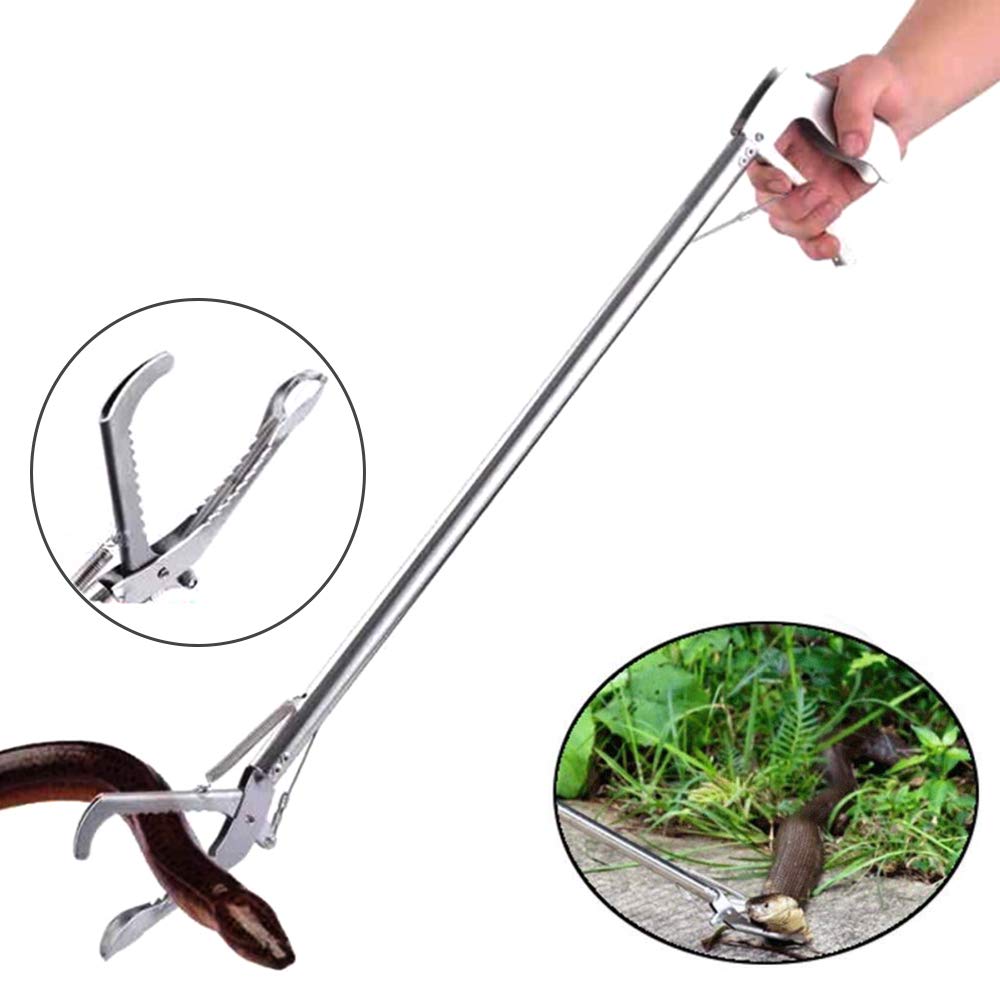 Buy Heavy Duty Snake Clamp Snake Tongs Catcher,Stainless Steel Reptile ...