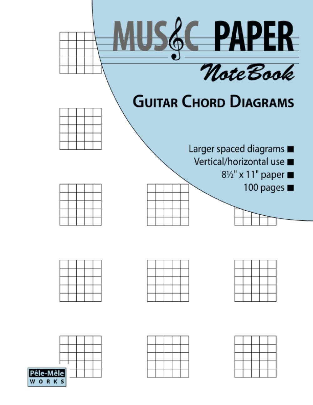 Amazon.com: MUSIC PAPER NoteBook - Guitar Chord Diagrams: 8601404633034 ...