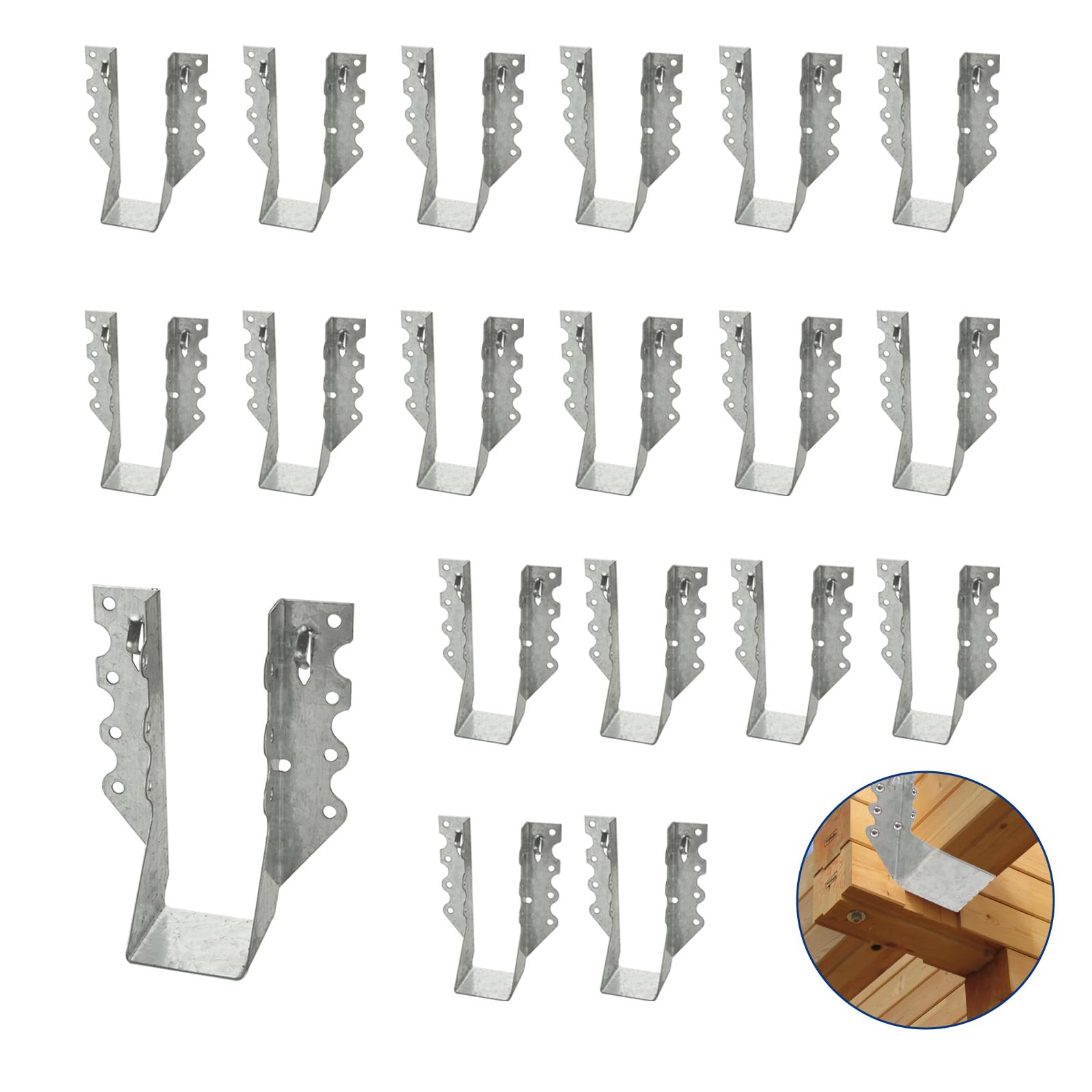 Snapklik.com : 25PCS 2x6 Joist Hanger, 18 Gauge Galvanizing Face Mount ...