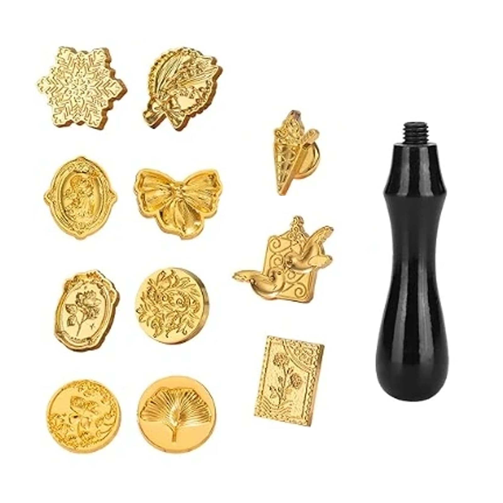 12Pcs Retro Sealing Wax Stamp Heads Removable Seal Wax Stamp Kit ...