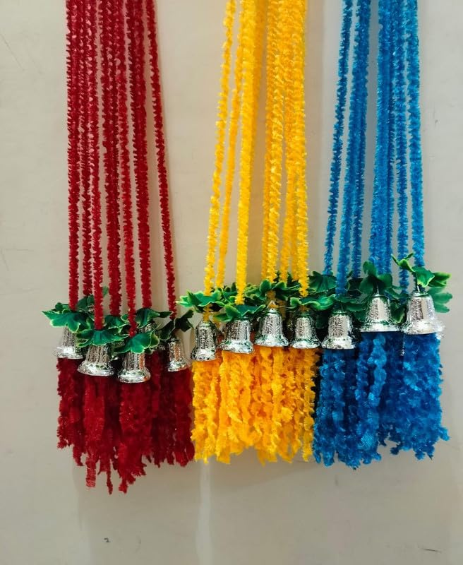 Buy SHREYA FASHION Woolen ladi with Bells String Wall Hanging Main Door ...